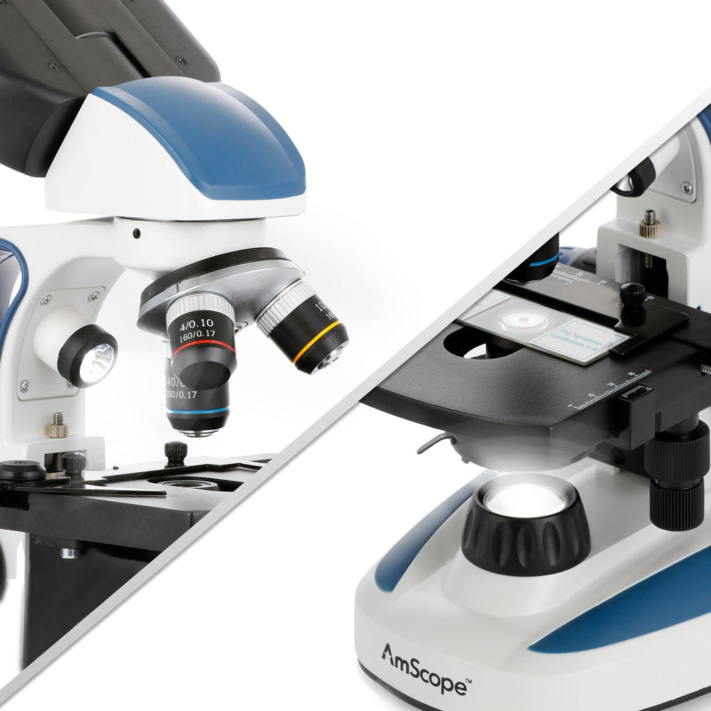 AmScope B110 Series Binocular Compound Microscope 40X-400X Magnifiacti – AmScope EU