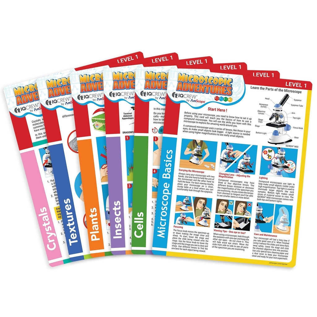 Compound Microscope Experiment Cards for Kids Fun and Educational Micr ...