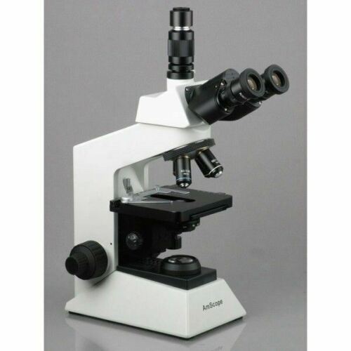 AmScope T580 Series Simul-Focal Darkfield Trinocular Compound Microsco ...