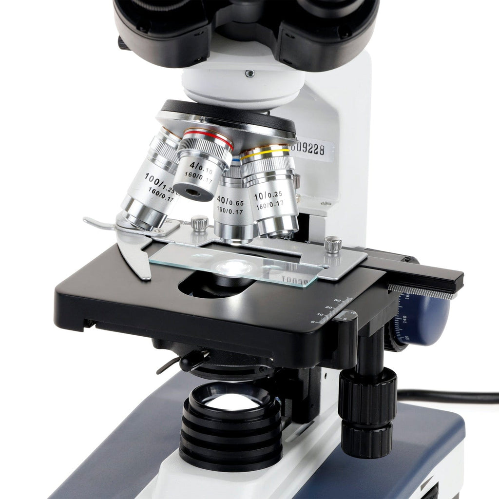 AmScope T120 Series Student and Professional Trinocular Compound Micro ...