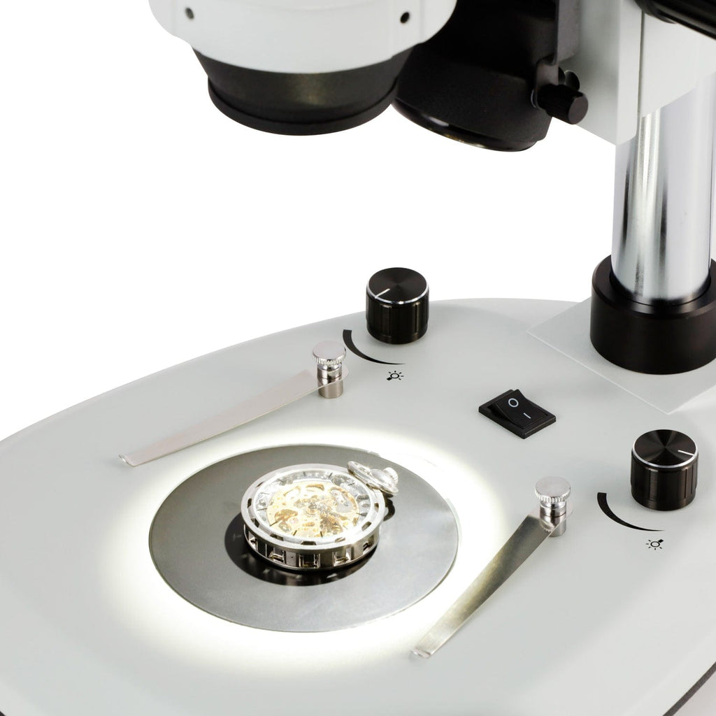 AmScope SMDG Series Zoom Inspection Trinocular Stereo Microscope 7X-45 ...