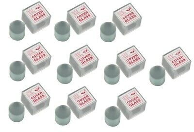 AmScope Pearl 10 Pack of 100pc Round Microscope Coverslip Slides 18mm ...