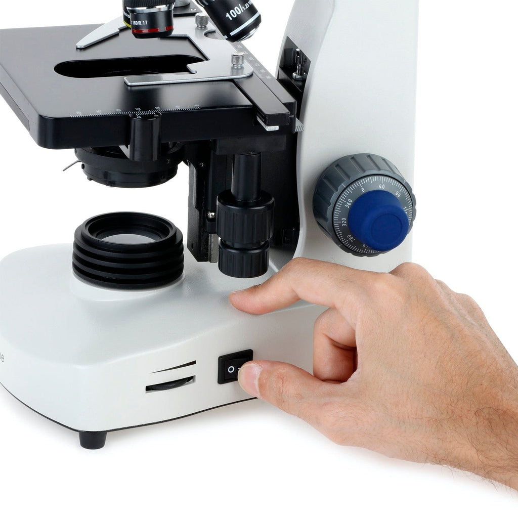 AmScope T340 Series LED Trinocular Darkfield Compound Microscope 40X-2 ...