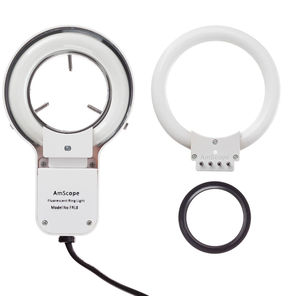 AmScope 8W Stereo Microscope Fluorescent Ring Light – AmScope EU