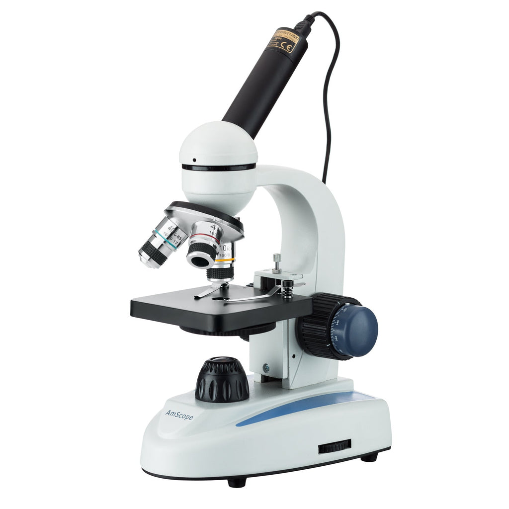 AmScope M158 Series Biology Science Student Compound Microscope 40X-10 ...