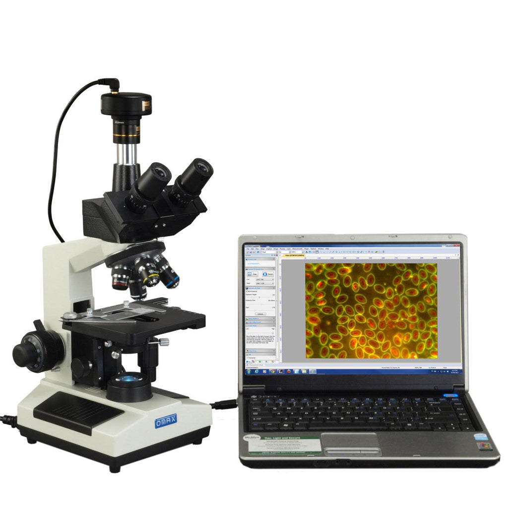 OMAX M837L Series Oil Darkfield Trinocular Compound Microscope 40X-250 ...