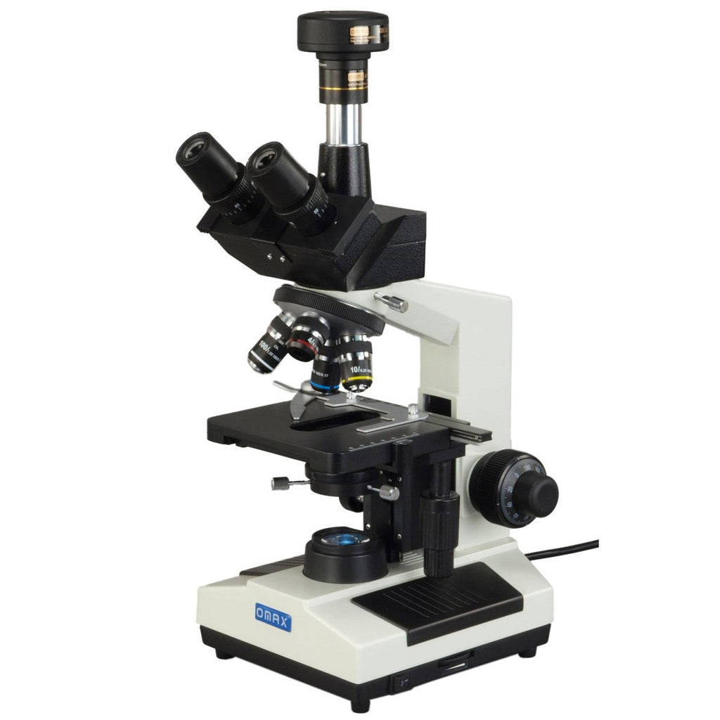 OMAX M837L Series Oil Darkfield Trinocular Compound Microscope 40X-250 ...