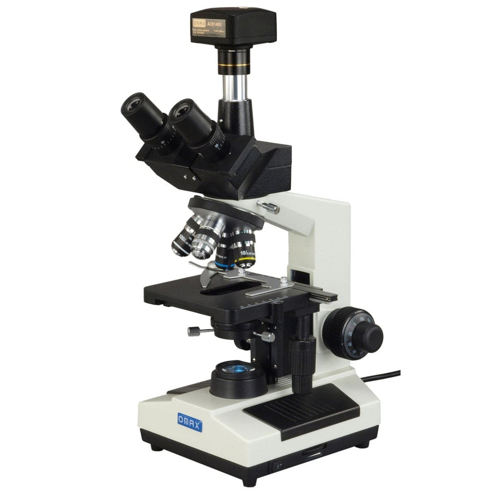 OMAX 40X-2500X Darkfield LED Trinocular Compound Microscope+14MP Digit ...