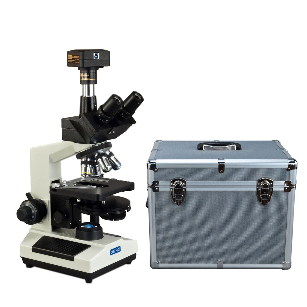 OMAX 40X-2500X 18MP USB3 Phase Contrast Trinocular LED Microscope+Alum ...