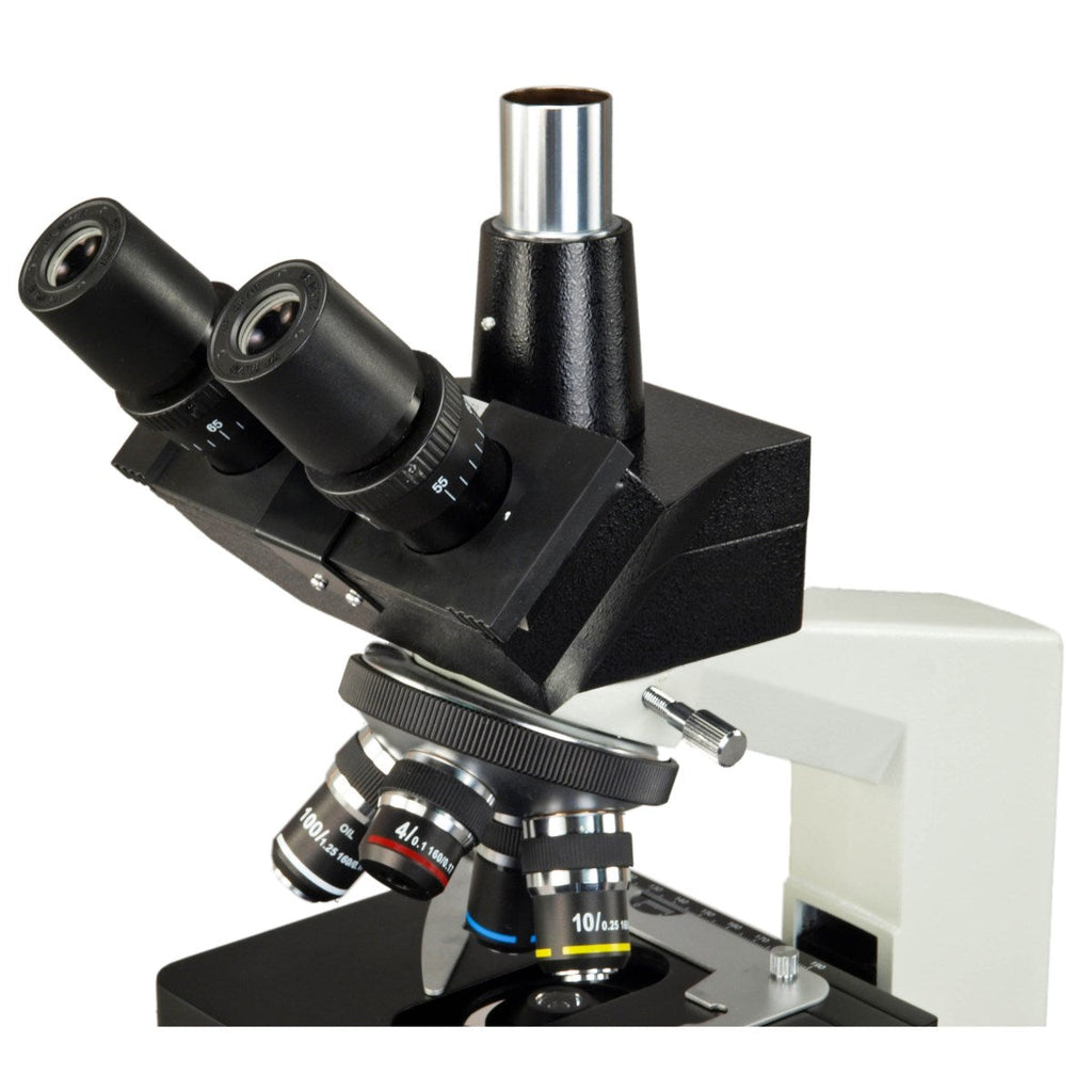 OMAX M837L Series Trinocular Lab Compound Microscope 40X-2500X Magnifi ...