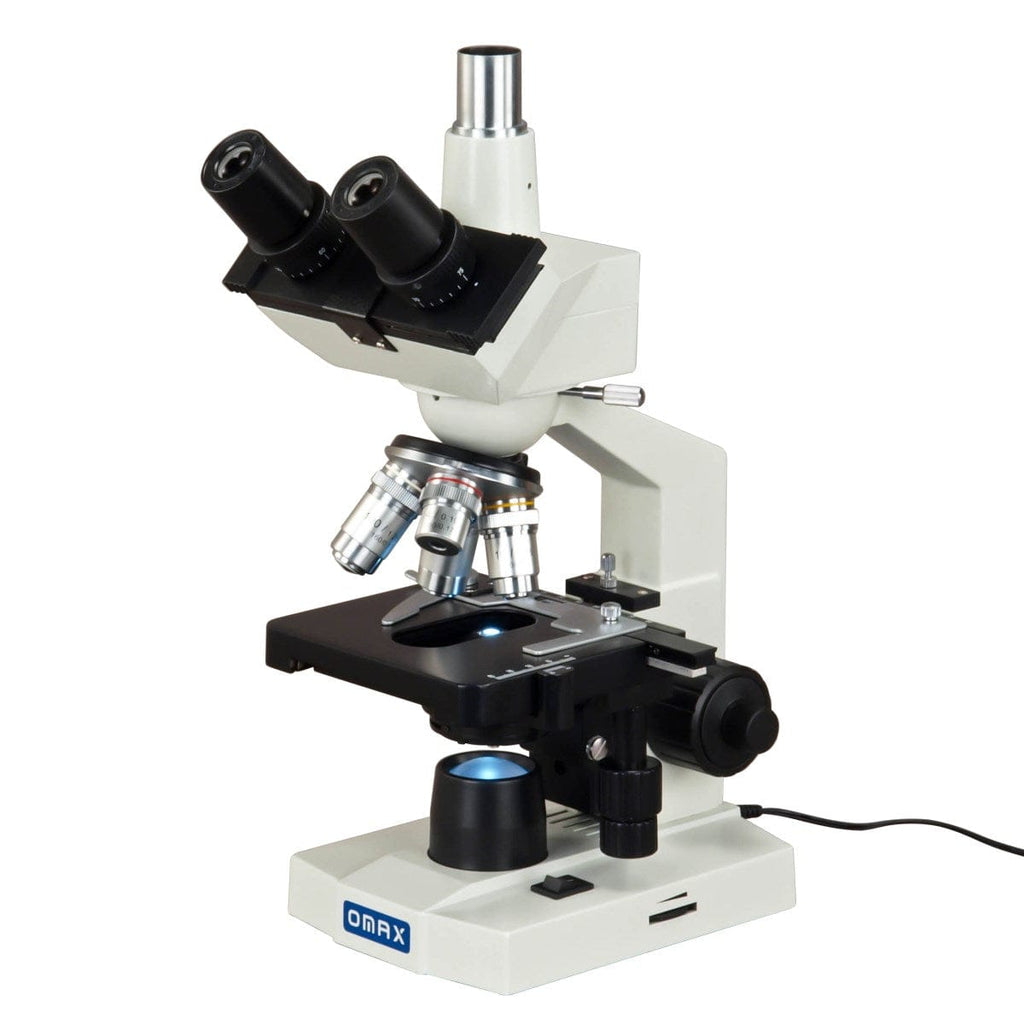 OMAX 40X-2500X Binocular LED Compound Microscope Mechanical Stage + Vi ...
