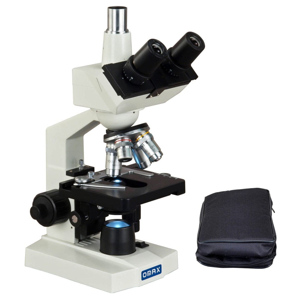 OMAX 40X-2500X Binocular LED Compound Microscope Mechanical Stage + Vi ...