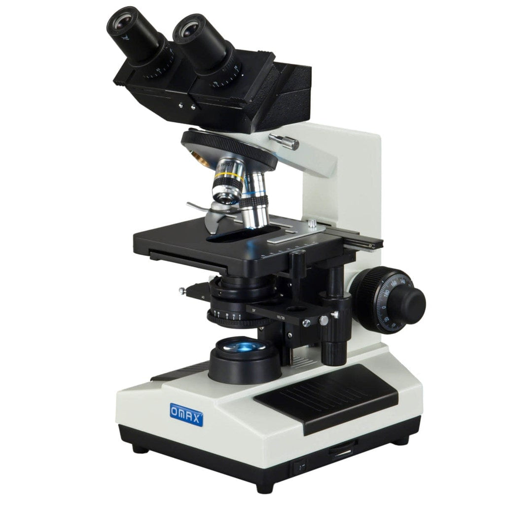 OMAX 40X-2500X Compound LED Microscope Phase Contrast Darkfield with 3 ...