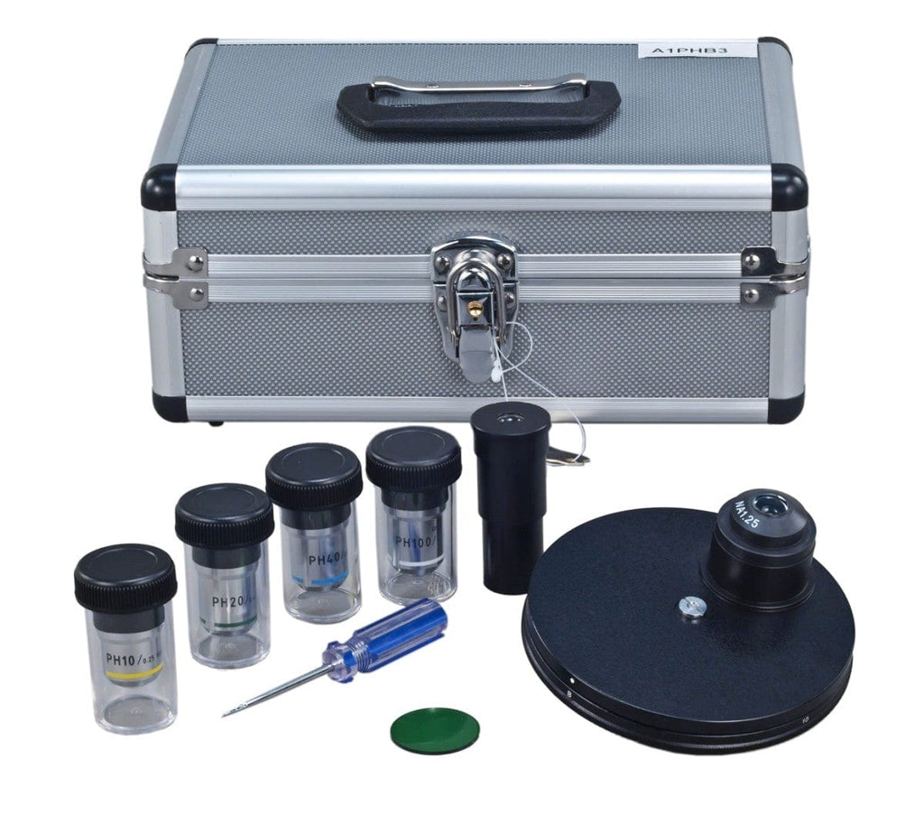 AmScope Disc Phase Contrast Kit w/ BF Condenser for Microscopes with C ...
