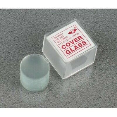 Pearl 10 Pack of 100pc Round Microscope Coverslip Slides 18mm Diameter ...