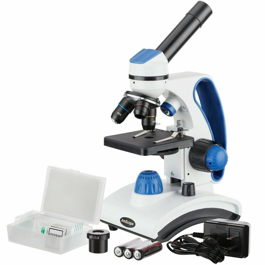 AmScope M162 Series Portable Metal Frame Student Compound Microscope 4 ...