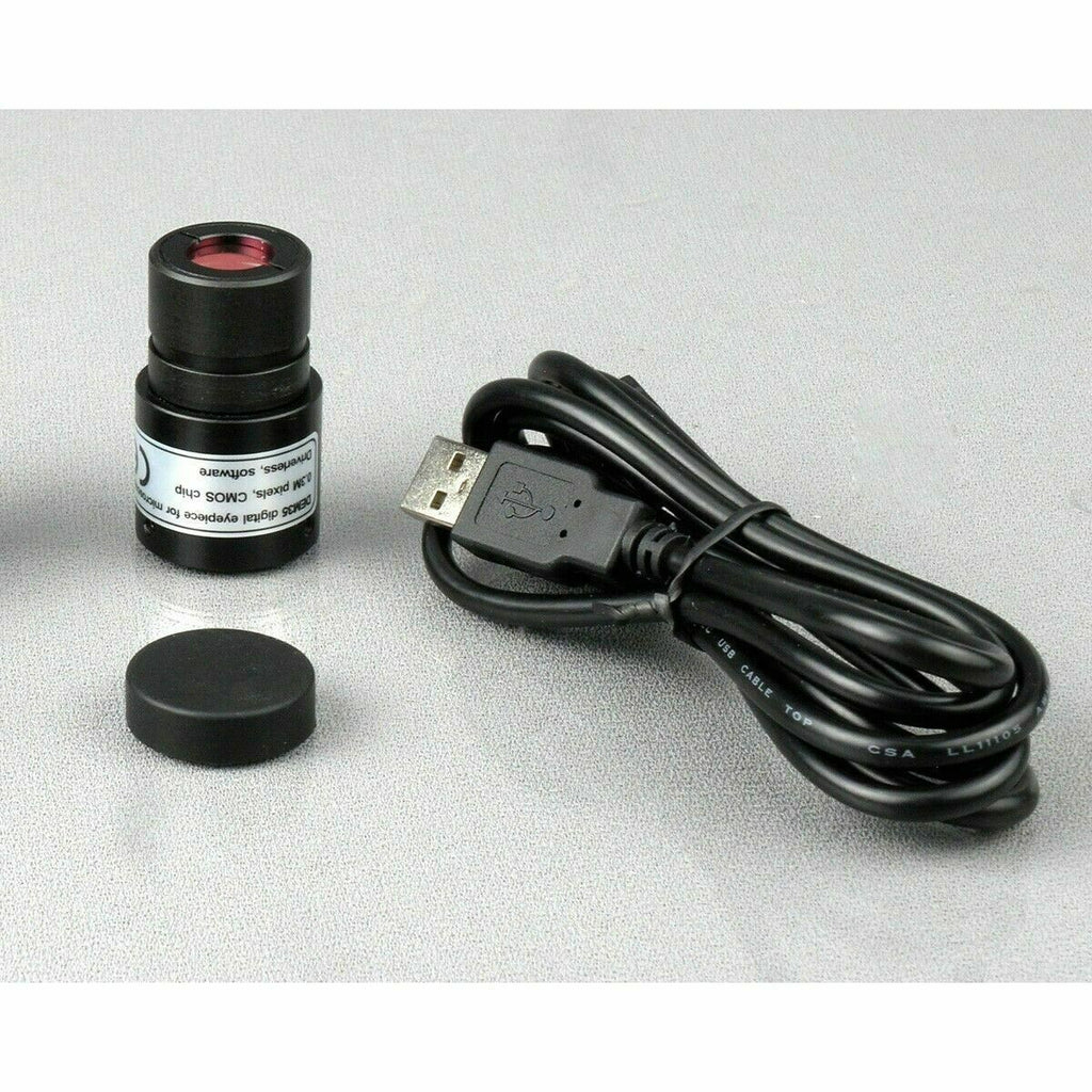 AmScope M150 Series Portable Student Monocular Compound Microscope 40X ...