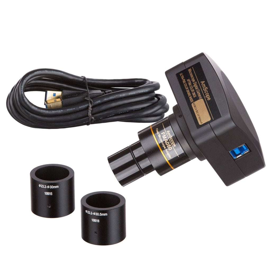 AmScope T720 Series Trinocular Compound Microscope 40X-2500X Magnifica ...