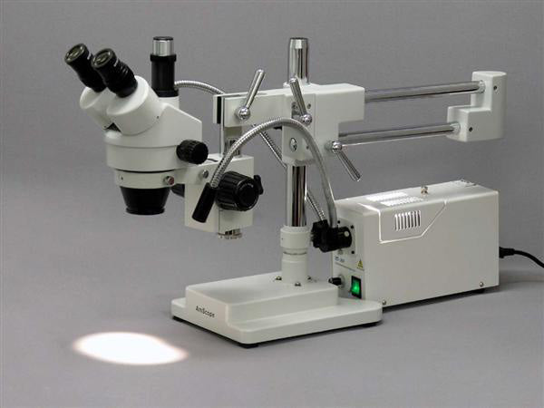 AmScope 150W Fiber Optic Dual Gooseneck Microscope Illuminator – AmScope EU