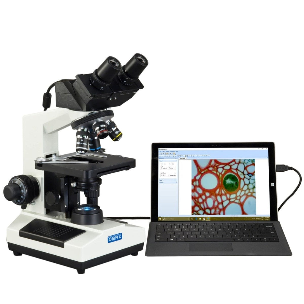 40X-2000X 3MP Digital Integrated Microscope with LED Illumination + Bl ...