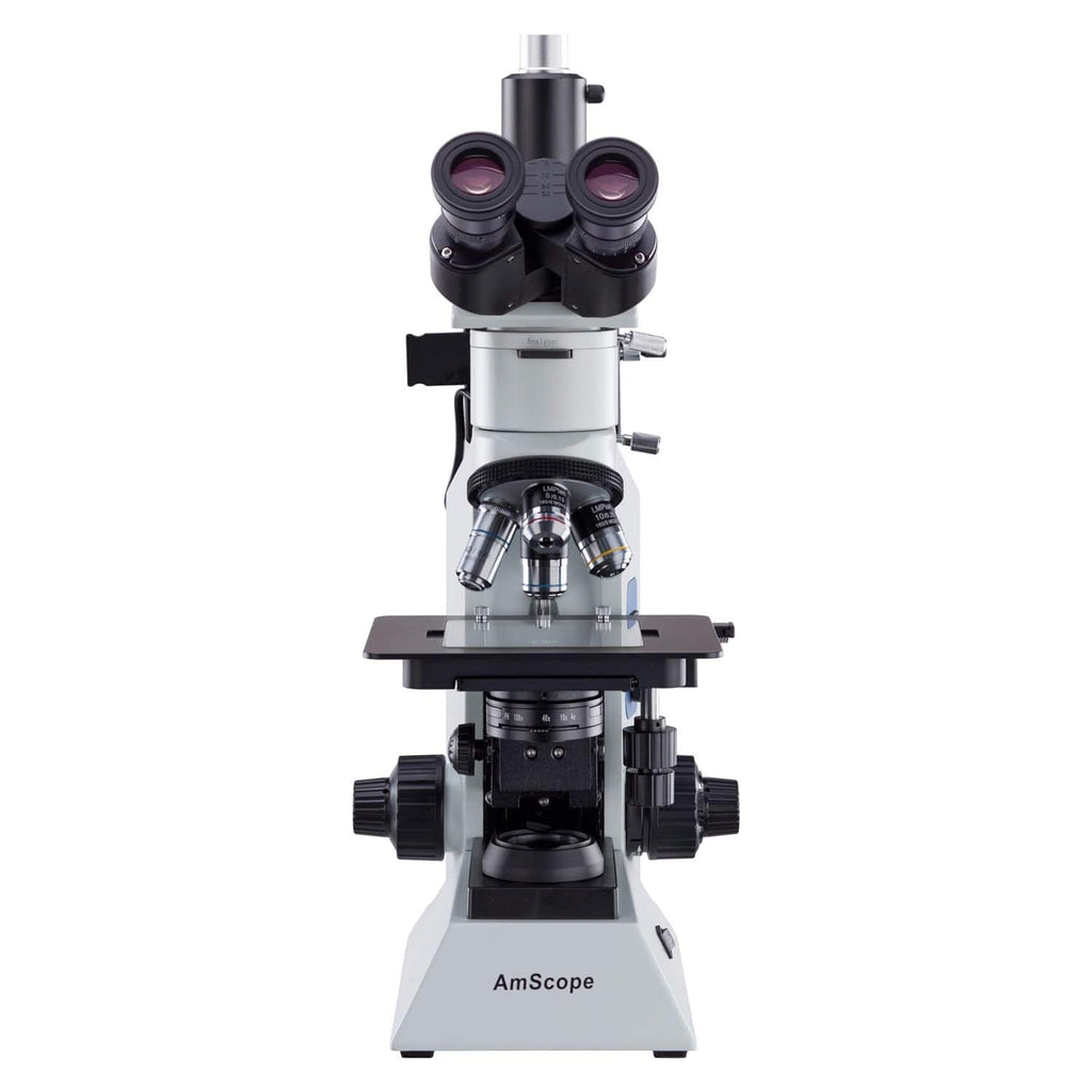 AmScope ME508 Series Compact Trinocular Metallurgical Upright Compound ...