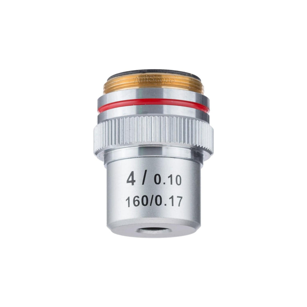 AmScope 4X Achromatic Microscope Objective for Compound Microscopes ...