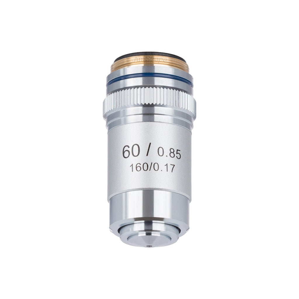 AmScope 60X Achromatic Microscope Objective for Compound Microscope ...