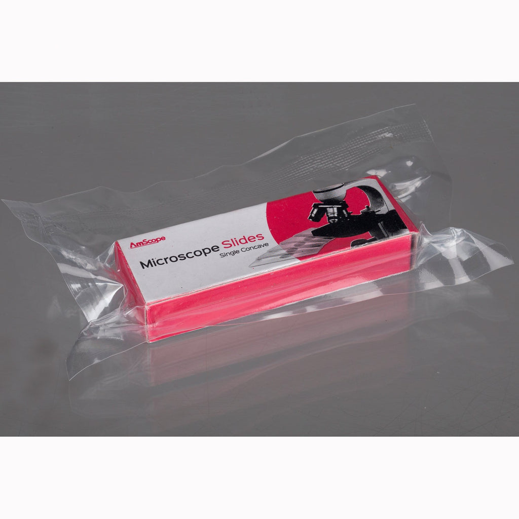 Microscope Slides Single Depression Concave Pack of 12 – AmScope DE