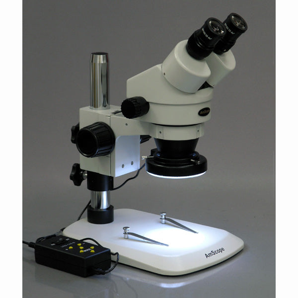 AmScope SM-1 Series Zoom Binocular Stereo Microscope 7X-90X Magnificat ...