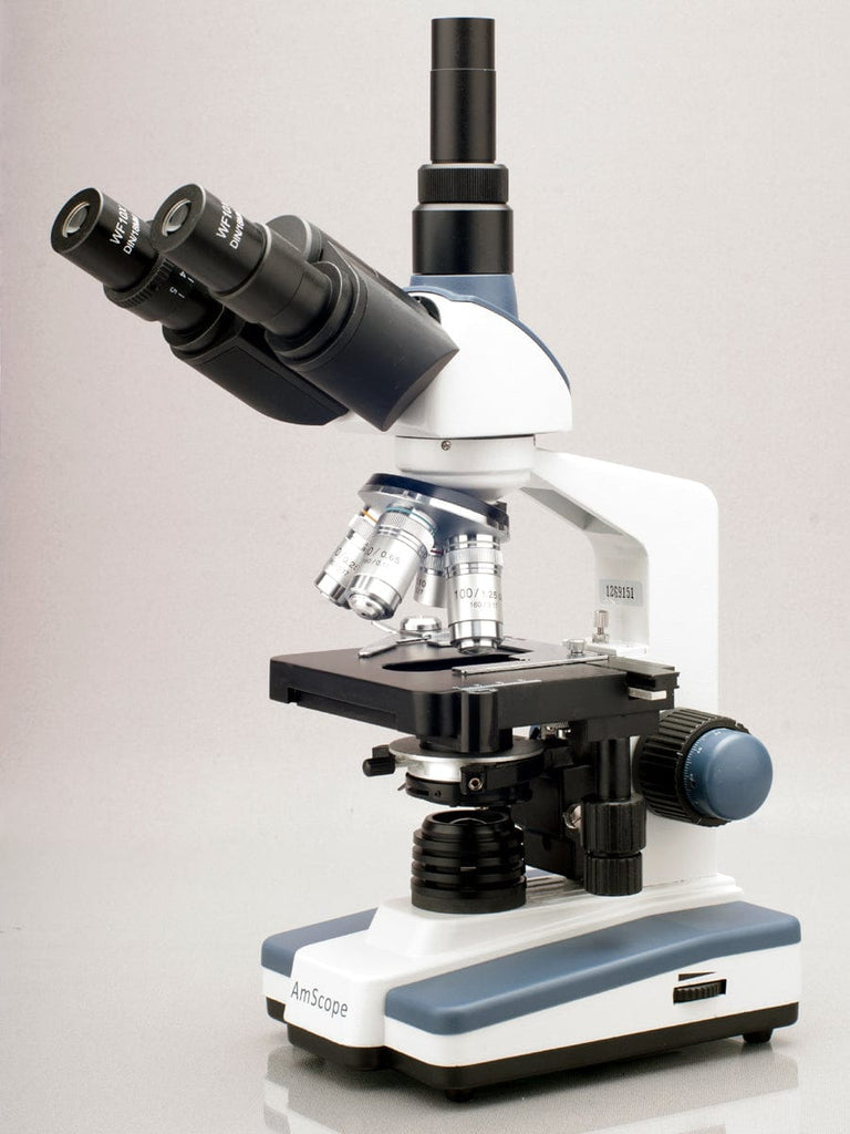 AmScope T120 Series Student and Professional Trinocular Compound Micro ...