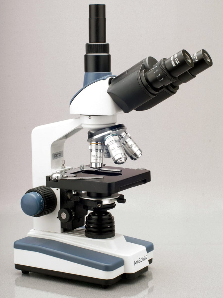 AmScope T120 Series Student and Professional Trinocular Compound Micro ...