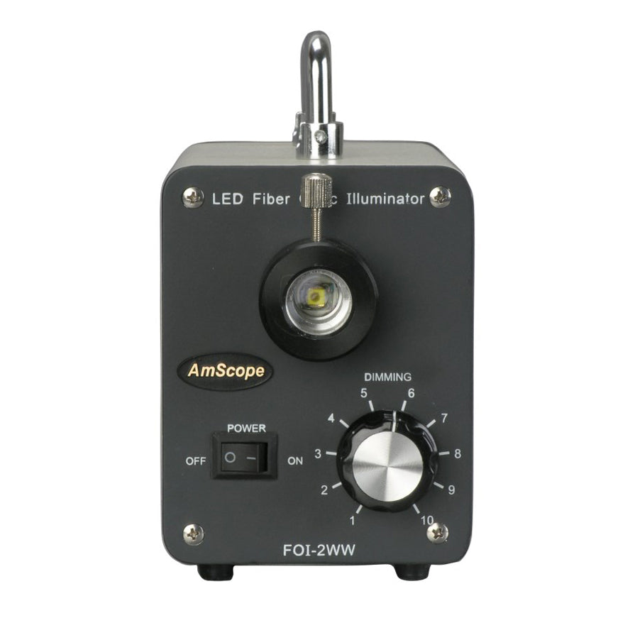 AmScope 20W LED Cold Fiber Optic Illuminator for Microscopes – AmScope EU