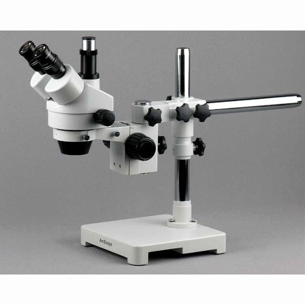AmScope SM-3T Series Trinocular Zoom Stereo Microscope 3.5X-90X Magnif ...