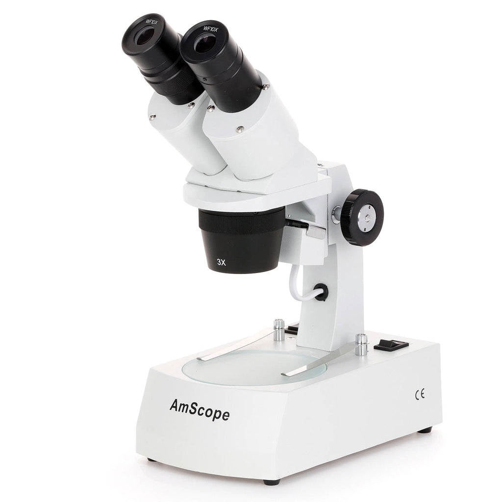 AmScope SE305 Series Stereo Microscope with Arm Stand and Dual LED Ill ...