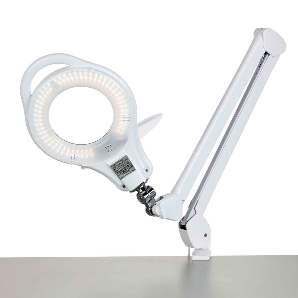 AmScope 1.75X Magnification 5" Diameter Lens 96 LED 10W Desk Clamp Mag ...