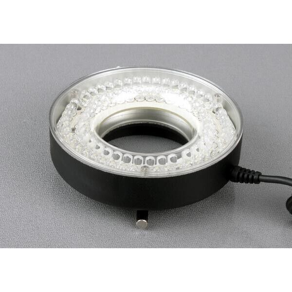 AmScope 80-LED Microscope Ring Light Black with Metal Body and Adapter ...